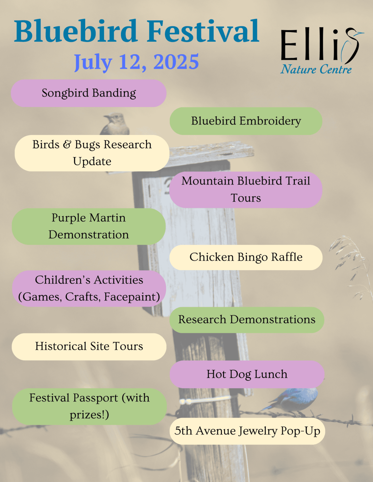 Bluebird Festival | Ellis Nature Centre